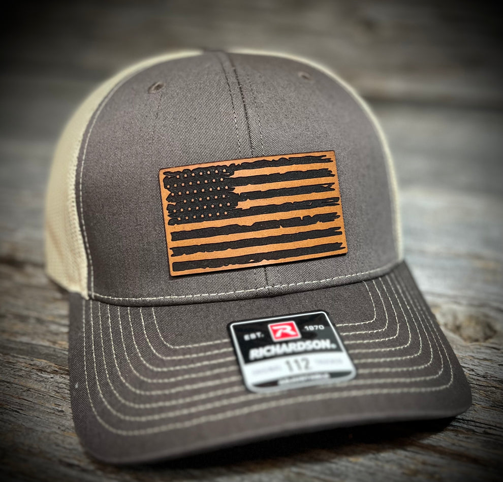 American Flag Leather Patch Hat – 920 Hat Co.